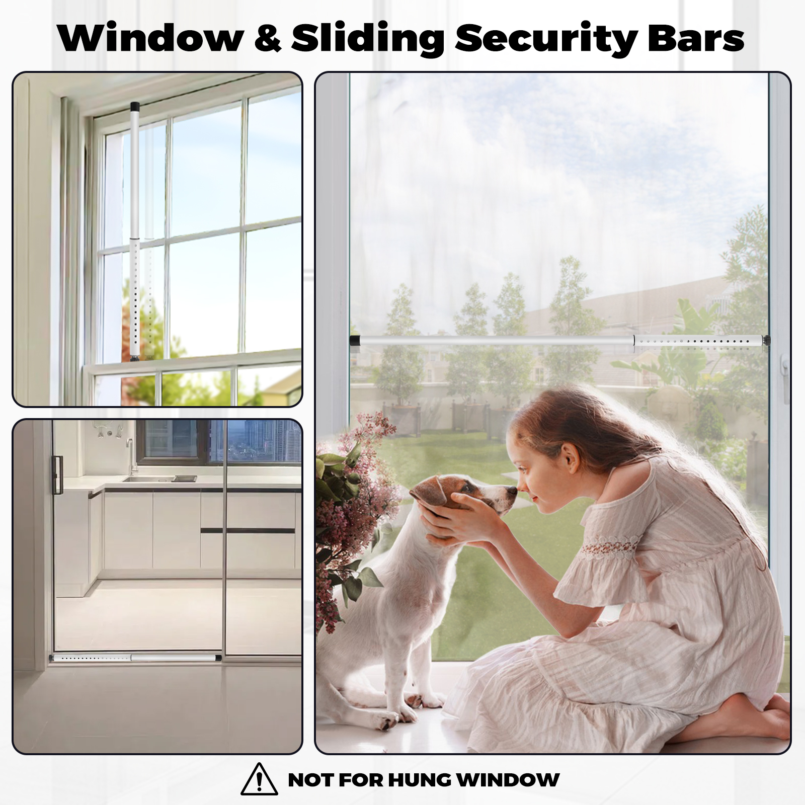 China 4 Sections Adjustable Window Jammer,Sliding Window Security Bar ...